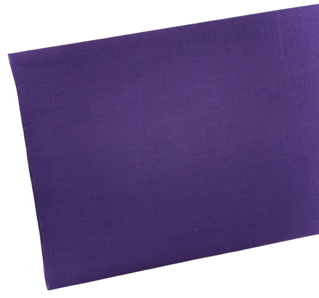 Remnant 17 by 21 Solid Purple Fabric, Dark Plum, Quilt Fabric, Quilting ...