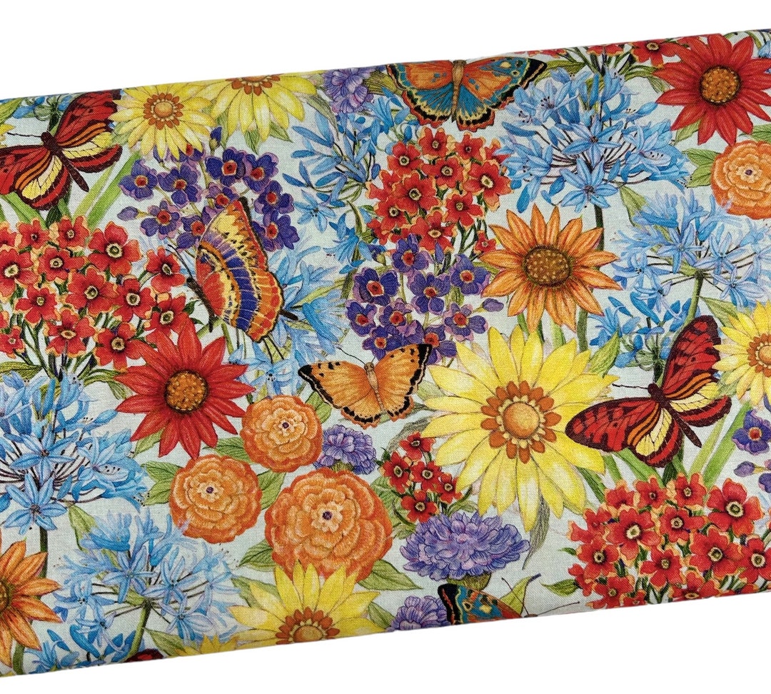 Rainbow Floral Digital Fabric by Susan Winget for Springs Creative ...