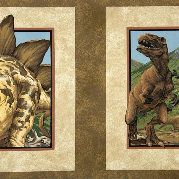 Dinosaur Quilt Panel - Etsy
