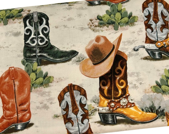 Cowboy Boots Fabric Western Boots Large by Sarah Treu Watercolor ...