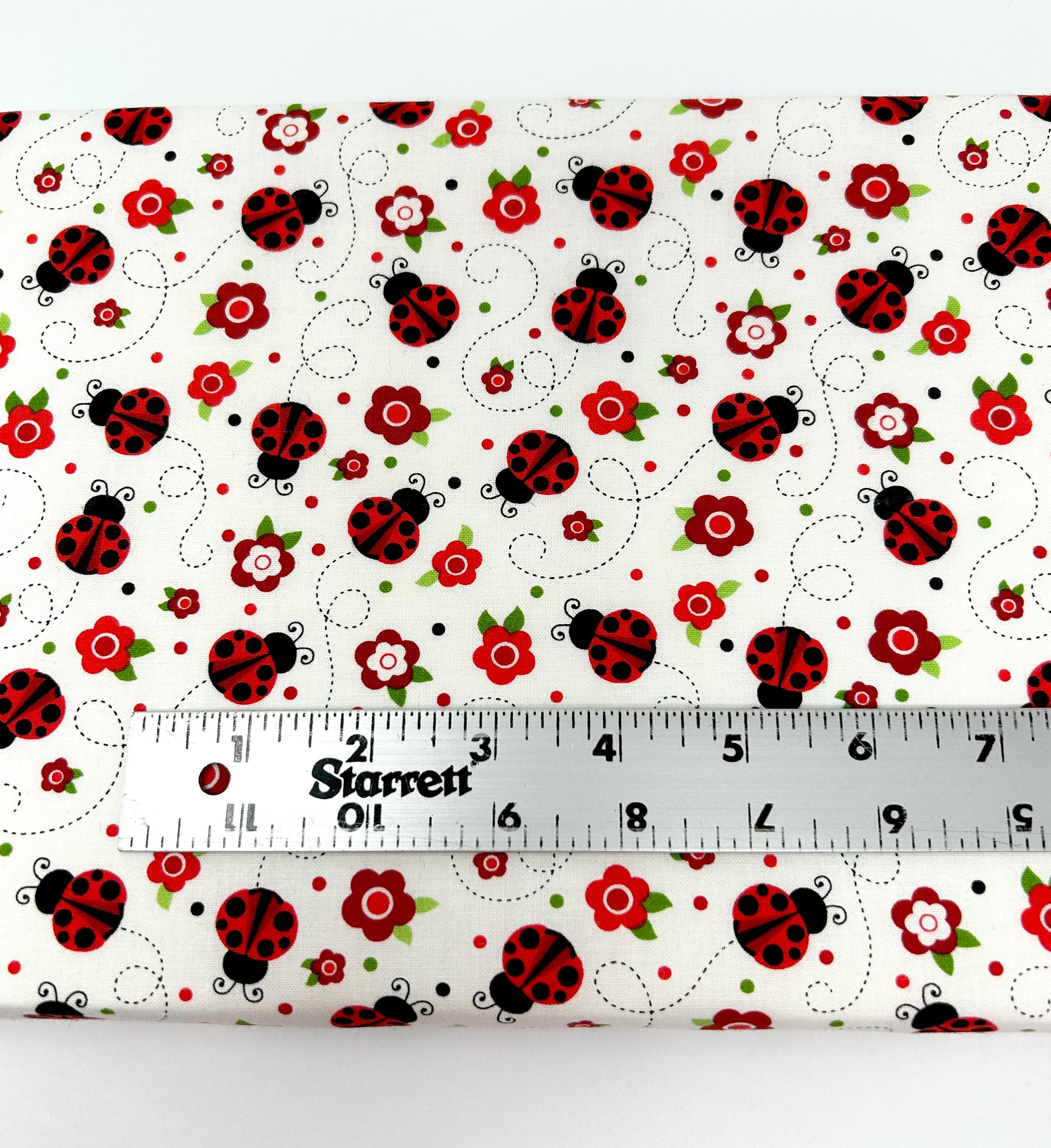 Ladybug Fabric by Laurie Cambel, Fabric Traditions, Fabric by the Yard ...