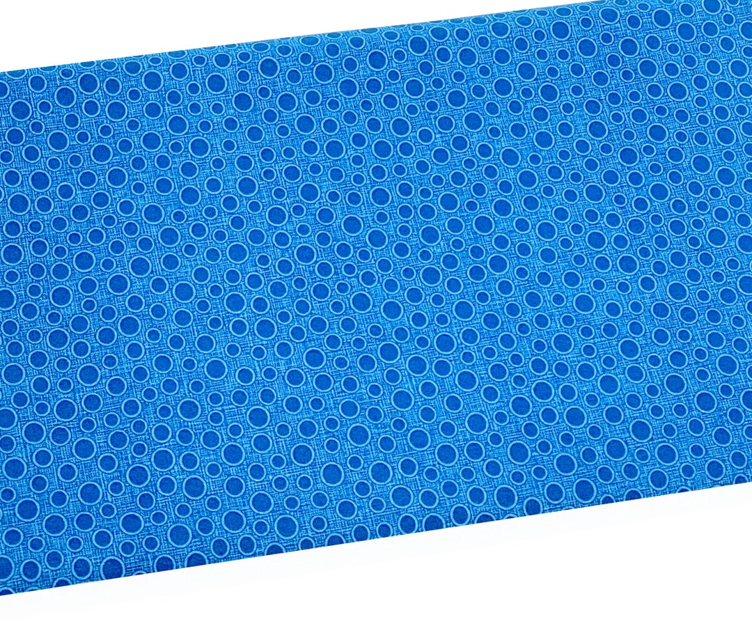 Blue Dots Fabric Fun at the Beach Bubbles Spots Allover - Etsy