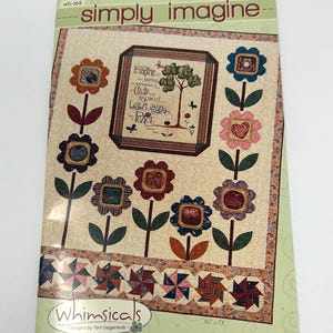 Simply Imagine Quilt Kit, Rare Pattern and Fabric Panel 23 by 44 by ...