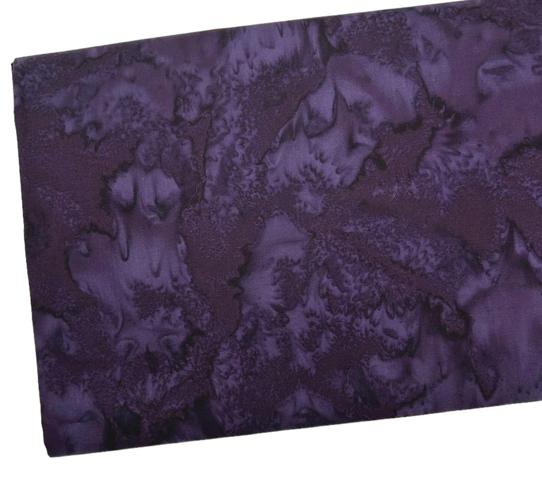Purple Batik Fabric, Marble Rare Print, Fabric by the Yard, Quilting ...