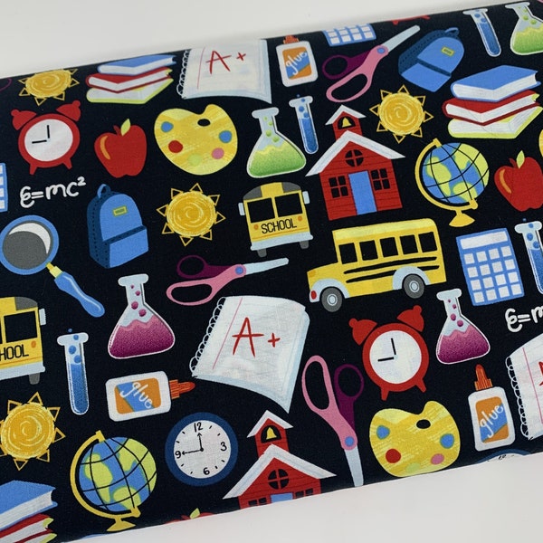 School Fabric - Etsy