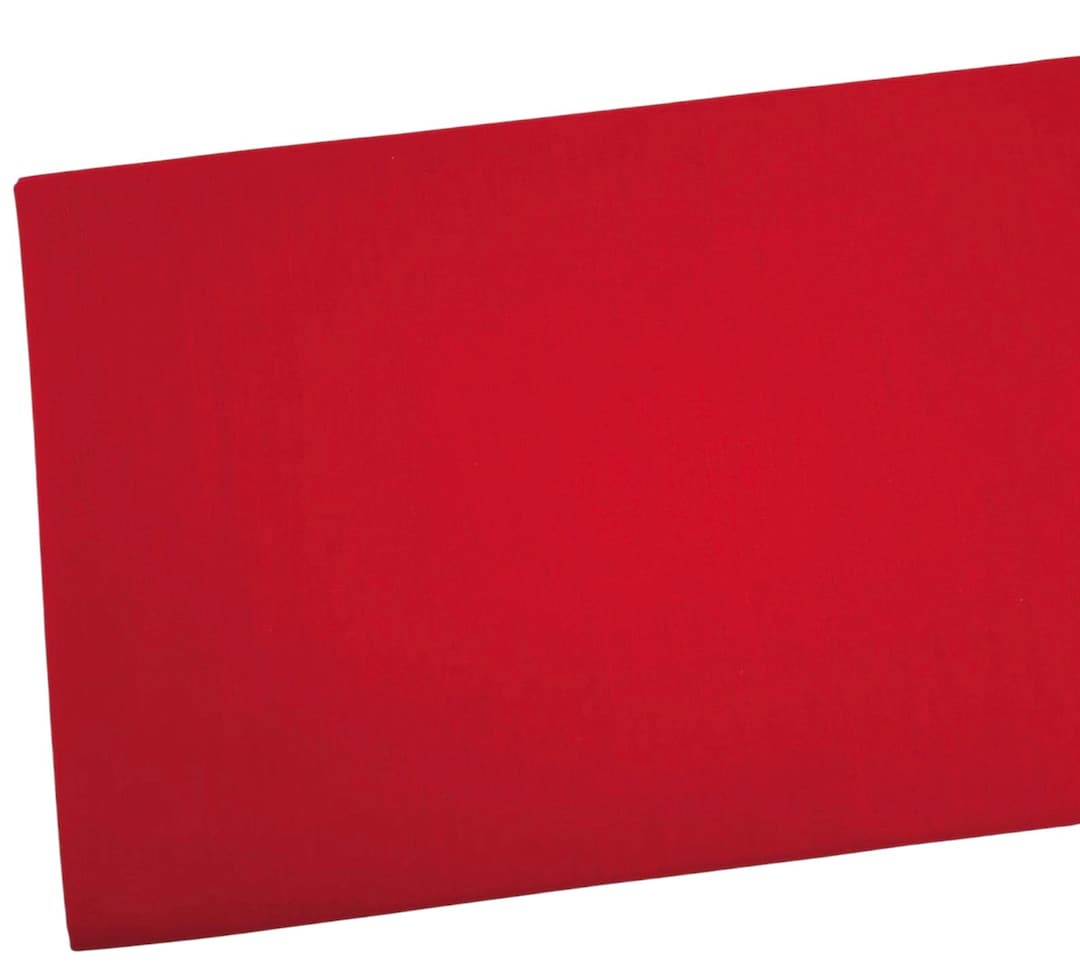Red Solid Fabric, Fabric by the Yard, Quilt Backing, Quilting, Apparel ...