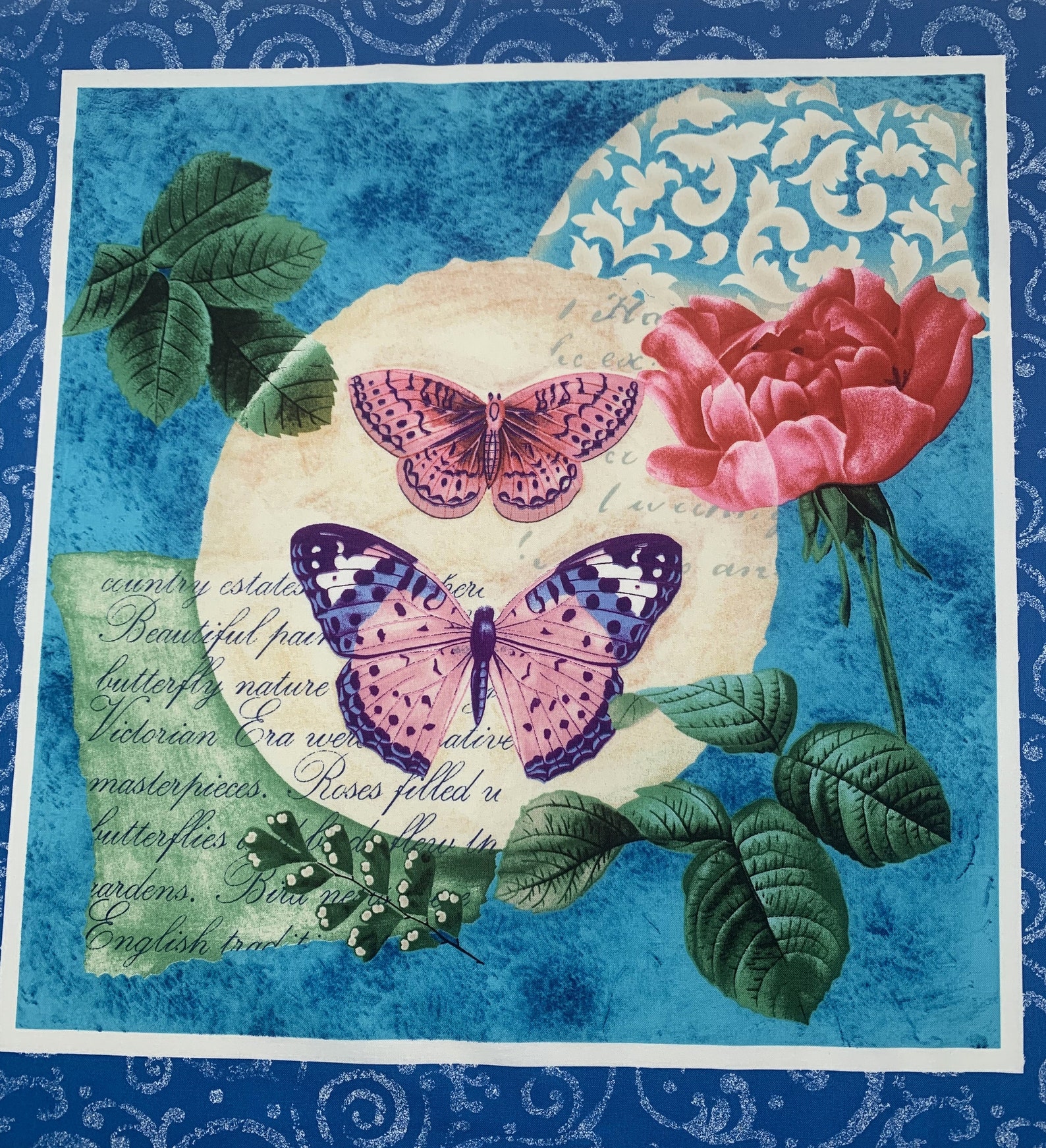 Royal Victoria Fabric Panel 35 by Lisabelle Art Studio - Etsy