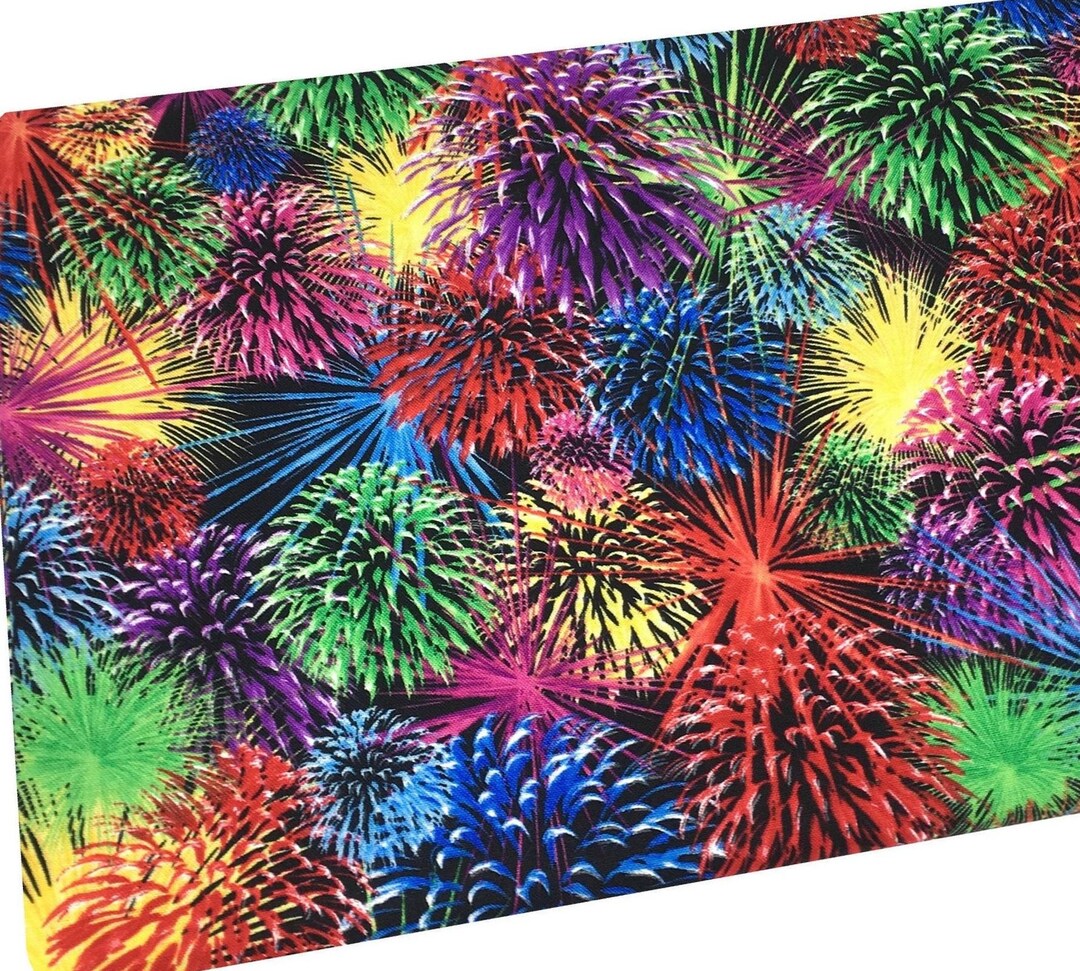 Fireworks Fabric, Celebration Fabric, Fabric by the Yard, Fat Quarter ...