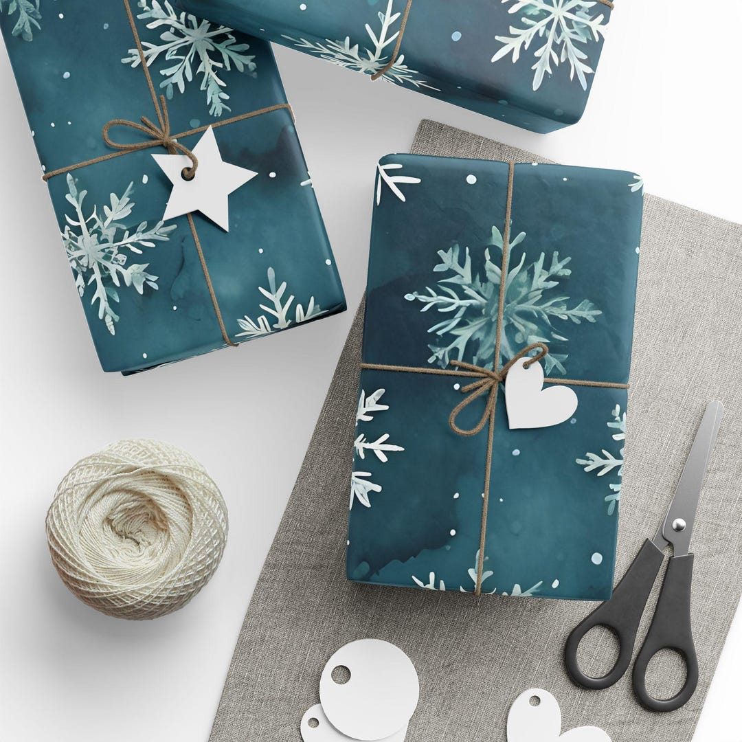 Cute Winter Wonderland Wrapping Papers, Christmas Holiday Gift Wrap ...