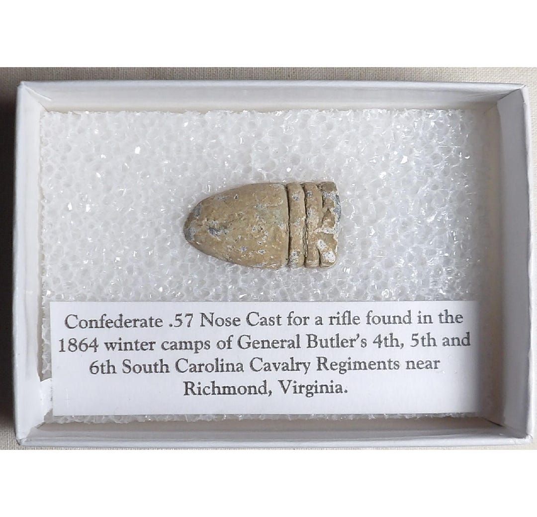 Confederate .57 Nose Cast South Carolina Cavalry Civil War 5452 - Etsy