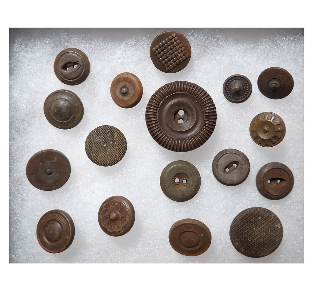 Goodyear Hard Rubber Buttons 1850s-1860s. - Etsy