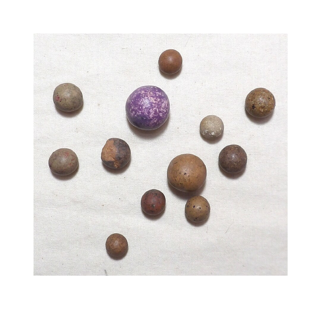 Clay Marbles – 1850 – 1880’s - 5045 - Etsy