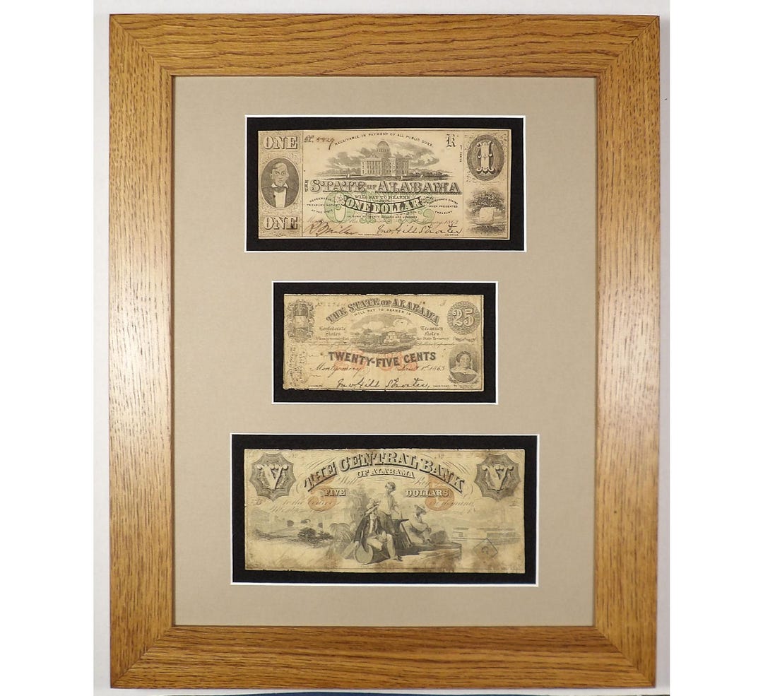Alabama Currency – 1856 -63 – Civil War Period - 5506 - Etsy
