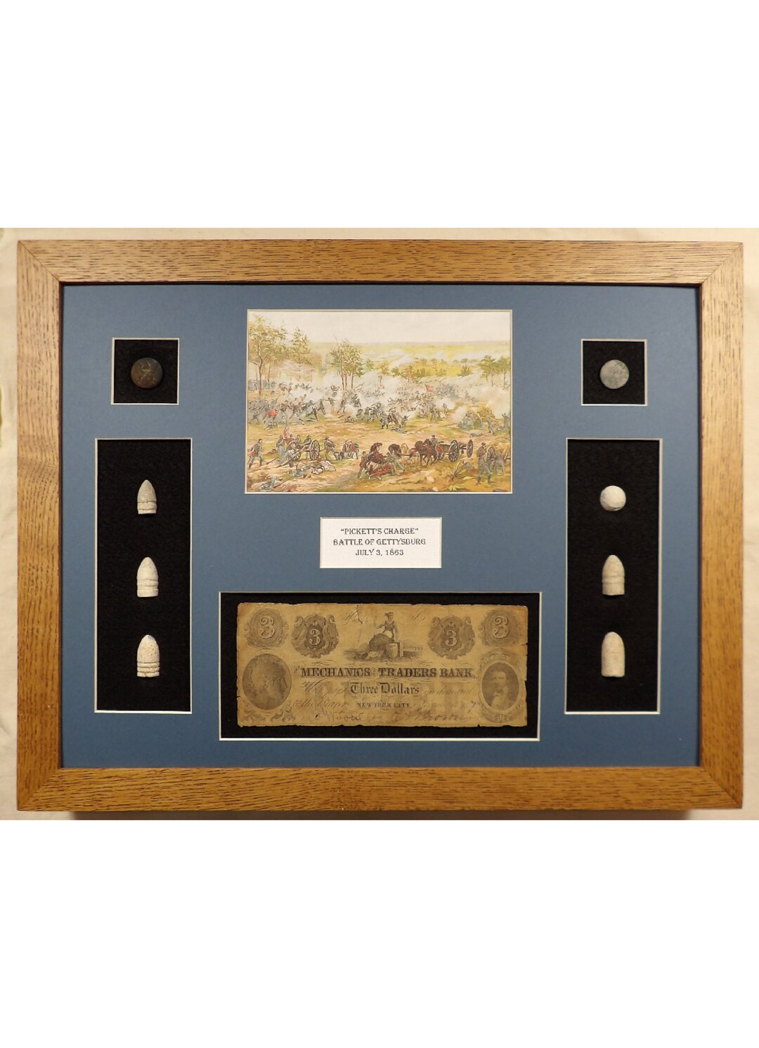 Battle of Gettysburg New York Currency Pickett's Charge Civil War ...