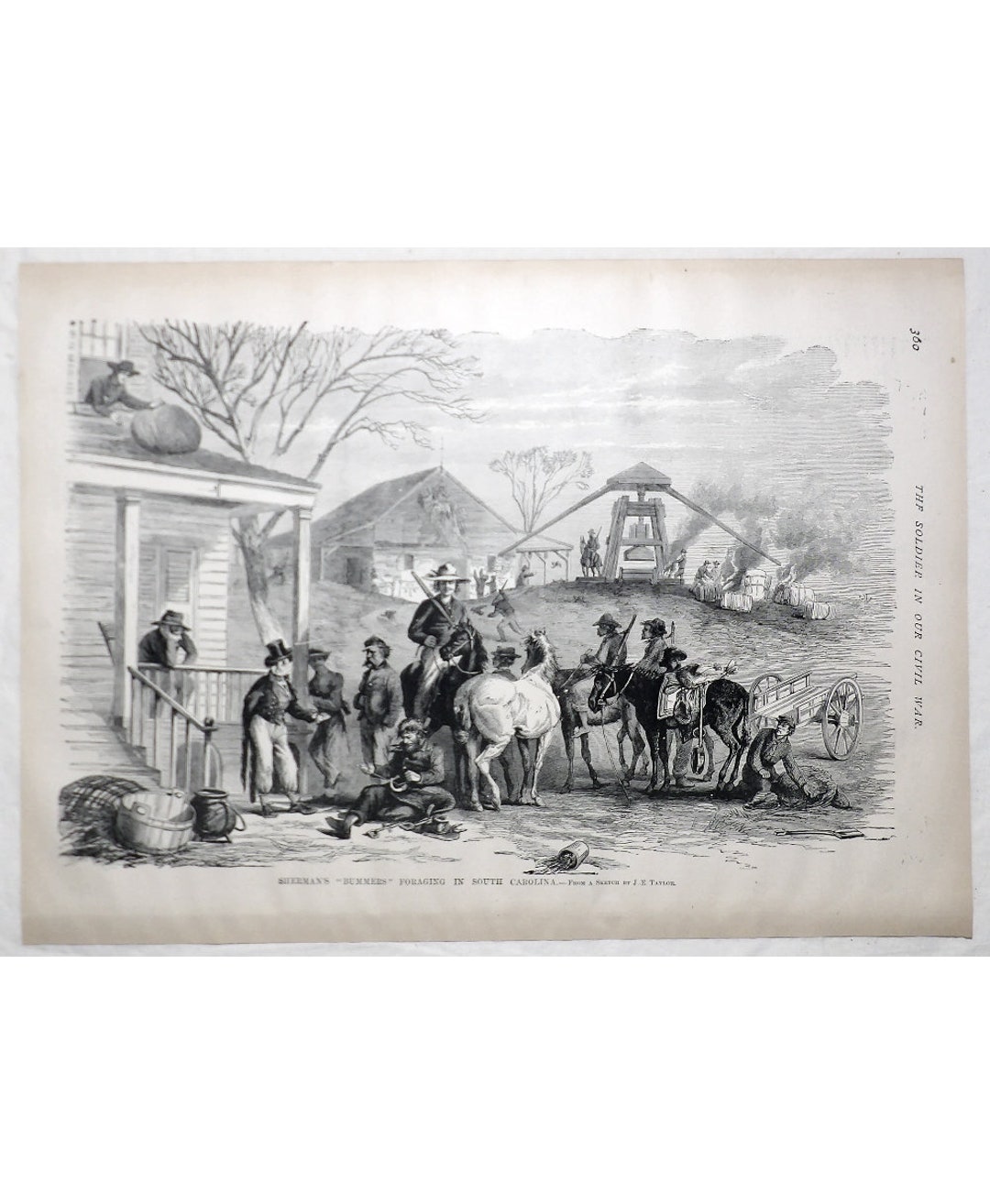Four South Carolina Scenes Civil War Published 1885 - Etsy
