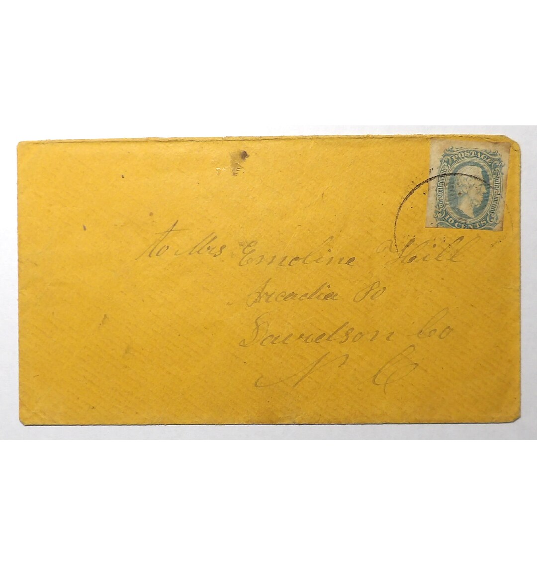 Confederate Stamp & Envelope - North Carolina - Civil War Memorabilia ...