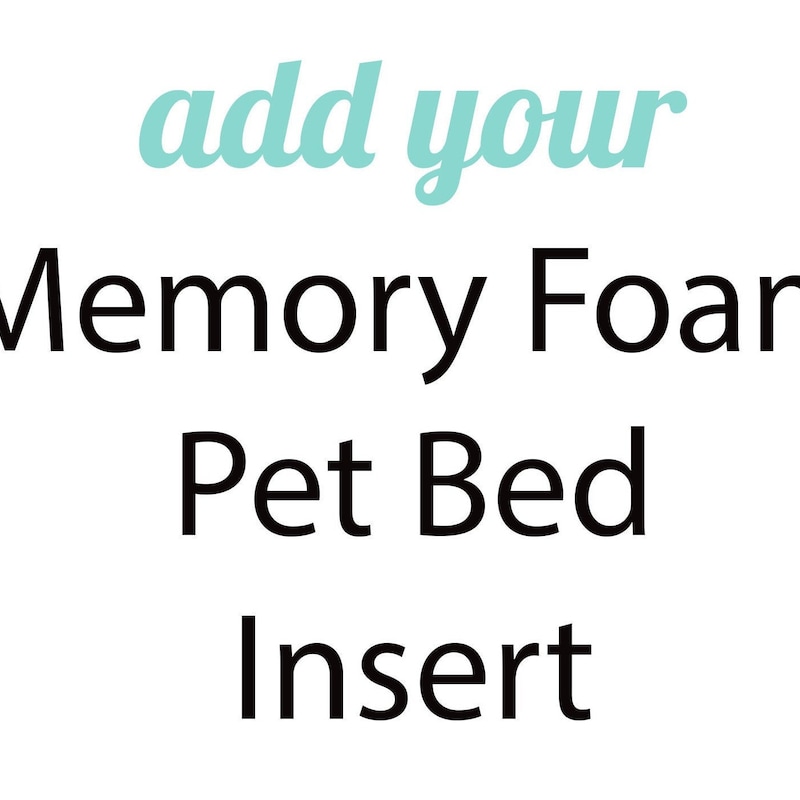 Foam Dog Bed Insert - Etsy