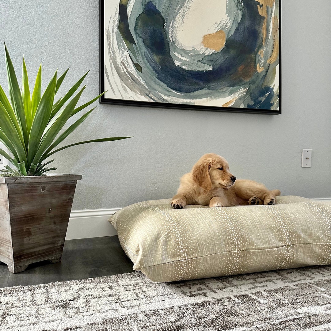 Gold Antelope Dog Bed Cover, Antelope Print Pet Bed Cover, Dog Bed ...