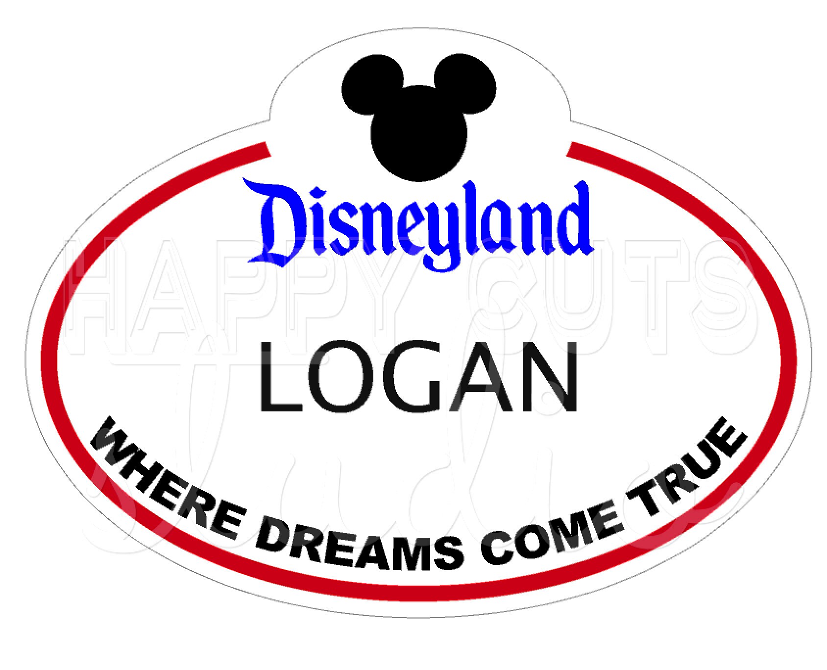 Disney Name Tag Clip Art