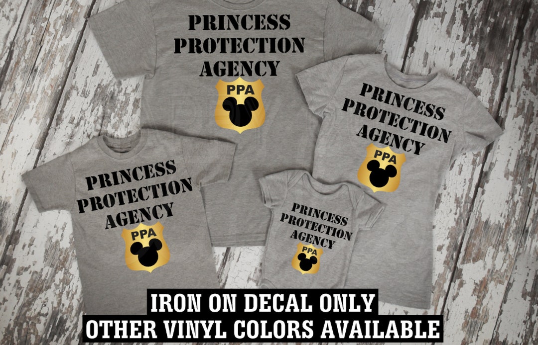 Princess Protection Agency Badge Mickey Mouse Disney Iron on Decal ...