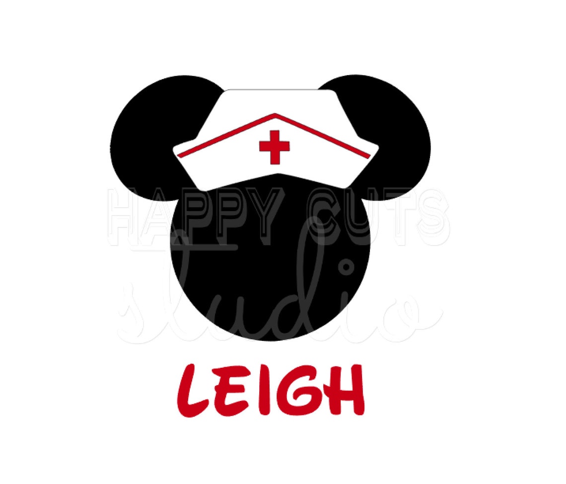 Personalized Nurse Minnie Decal / Doctor Hospital RN Hat Job | Etsy