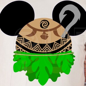 Moana or Maui Mickey Mouse Head Disney World Vacation Family Matching ...