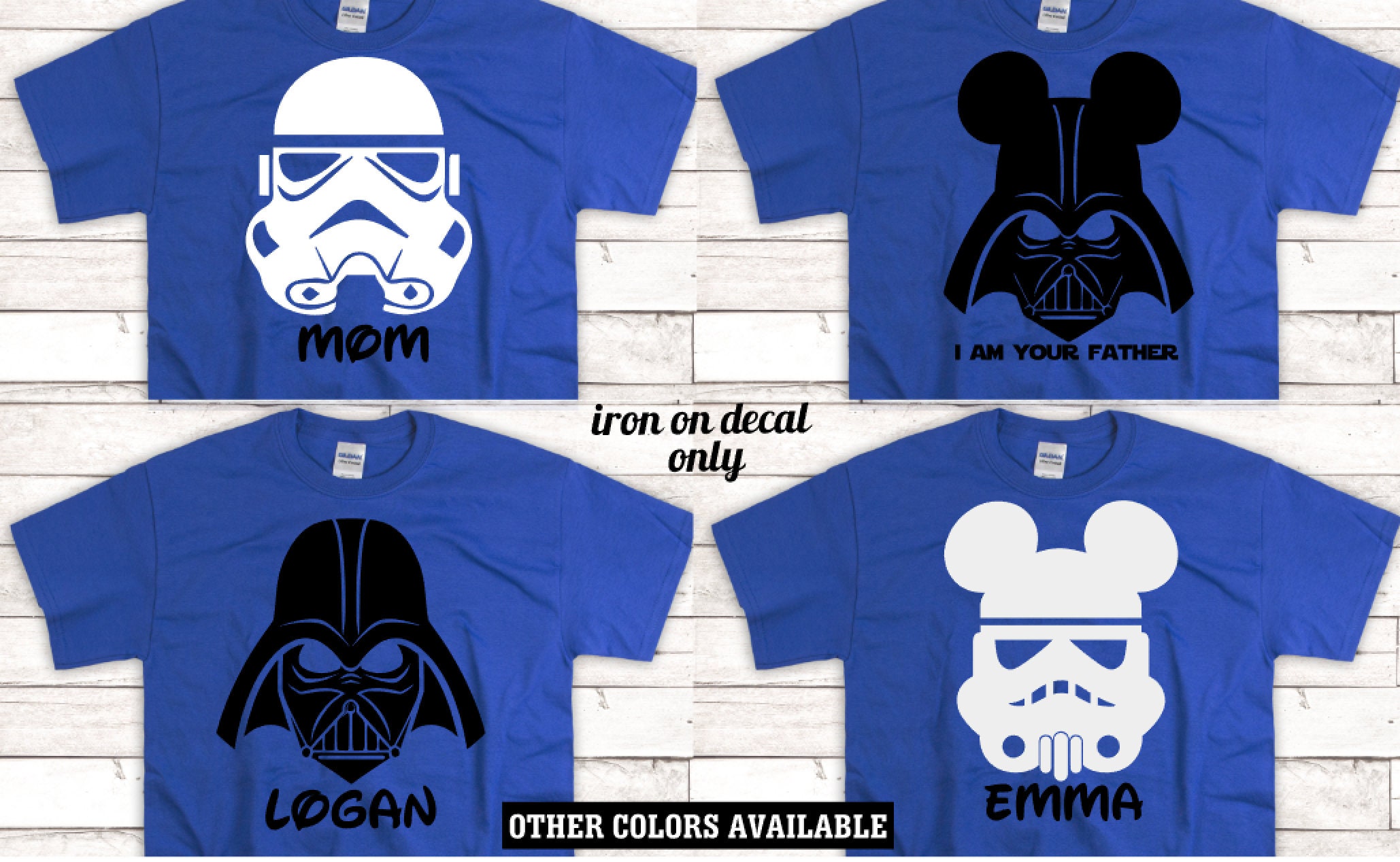 Star Wars Darth Vader Stormtrooper Mickey Minnie Mouse Disney | Etsy