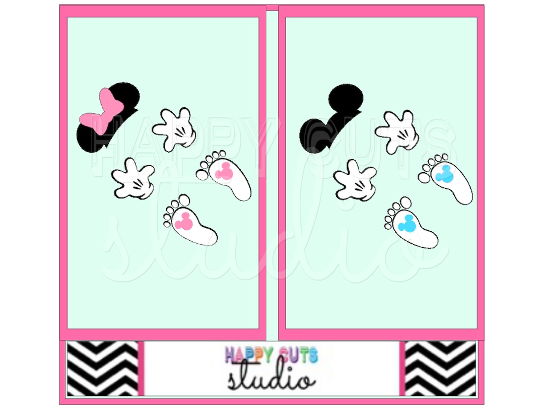 Minnie/mickey Mouse Pregnancy Announcement Iron on Vinyl Decal - Etsy