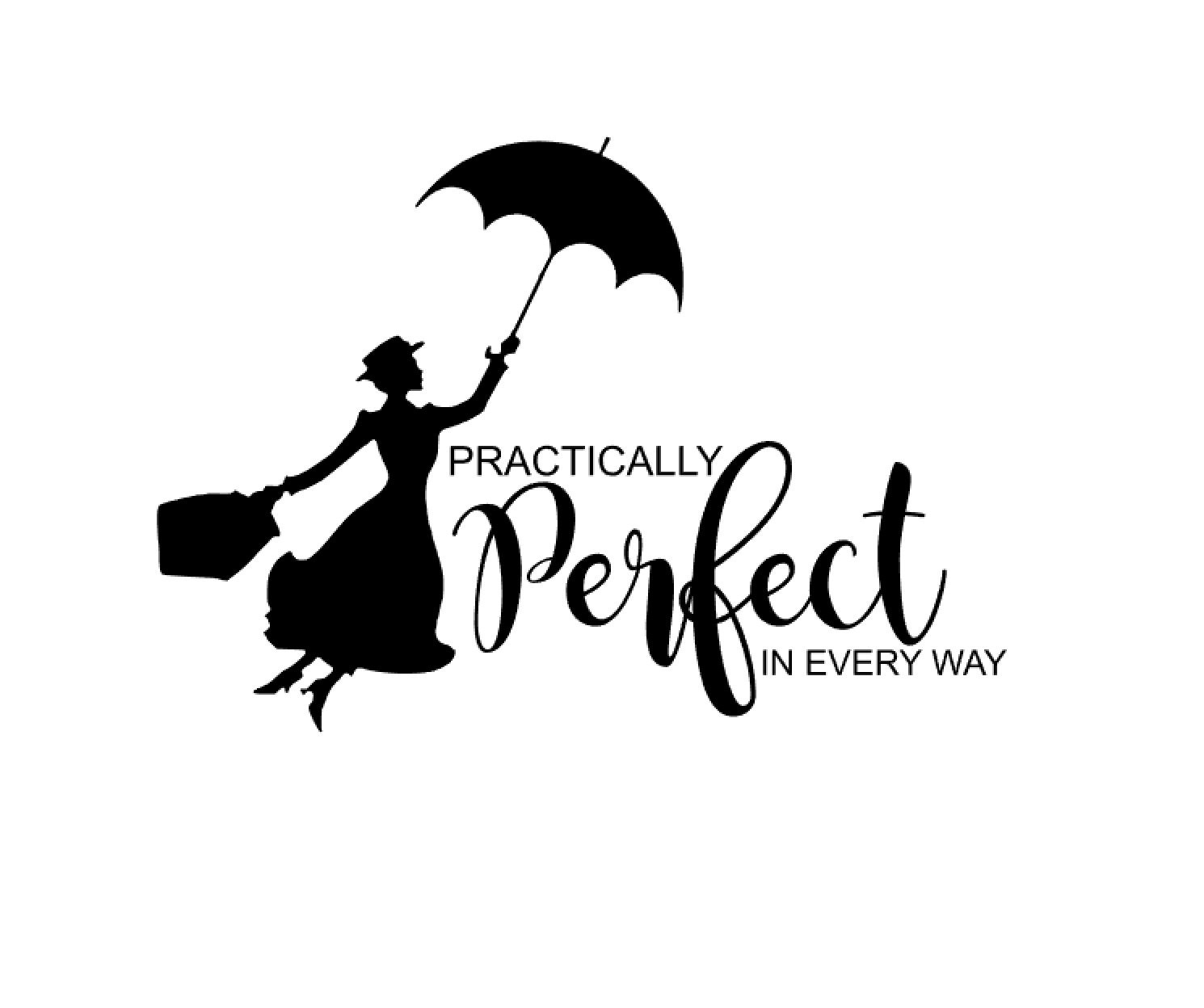 Practically Perfect in Every Way Mary Poppins Matching | Etsy