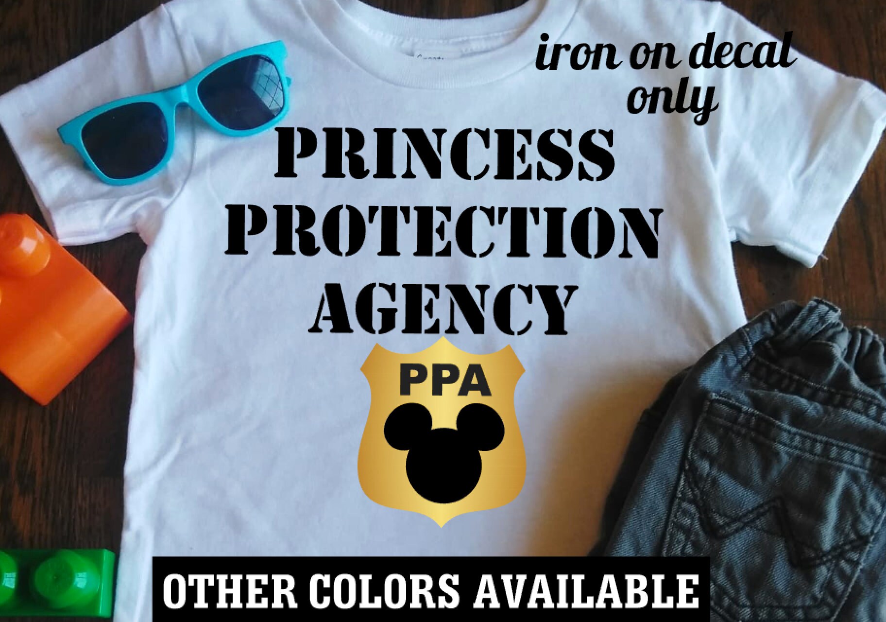 Princess Protection Agency Badge Mickey Mouse Disney Iron on - Etsy