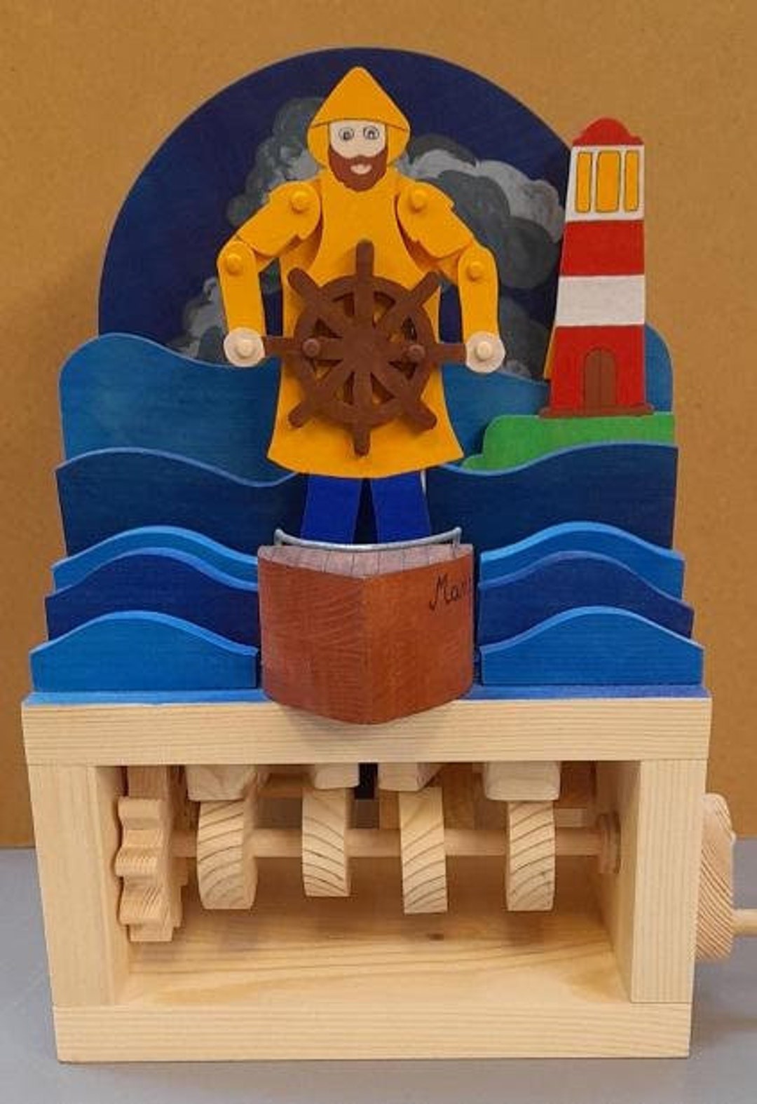 Automaton (mechanical Toy) "the Intrepid Sailor" - Etsy