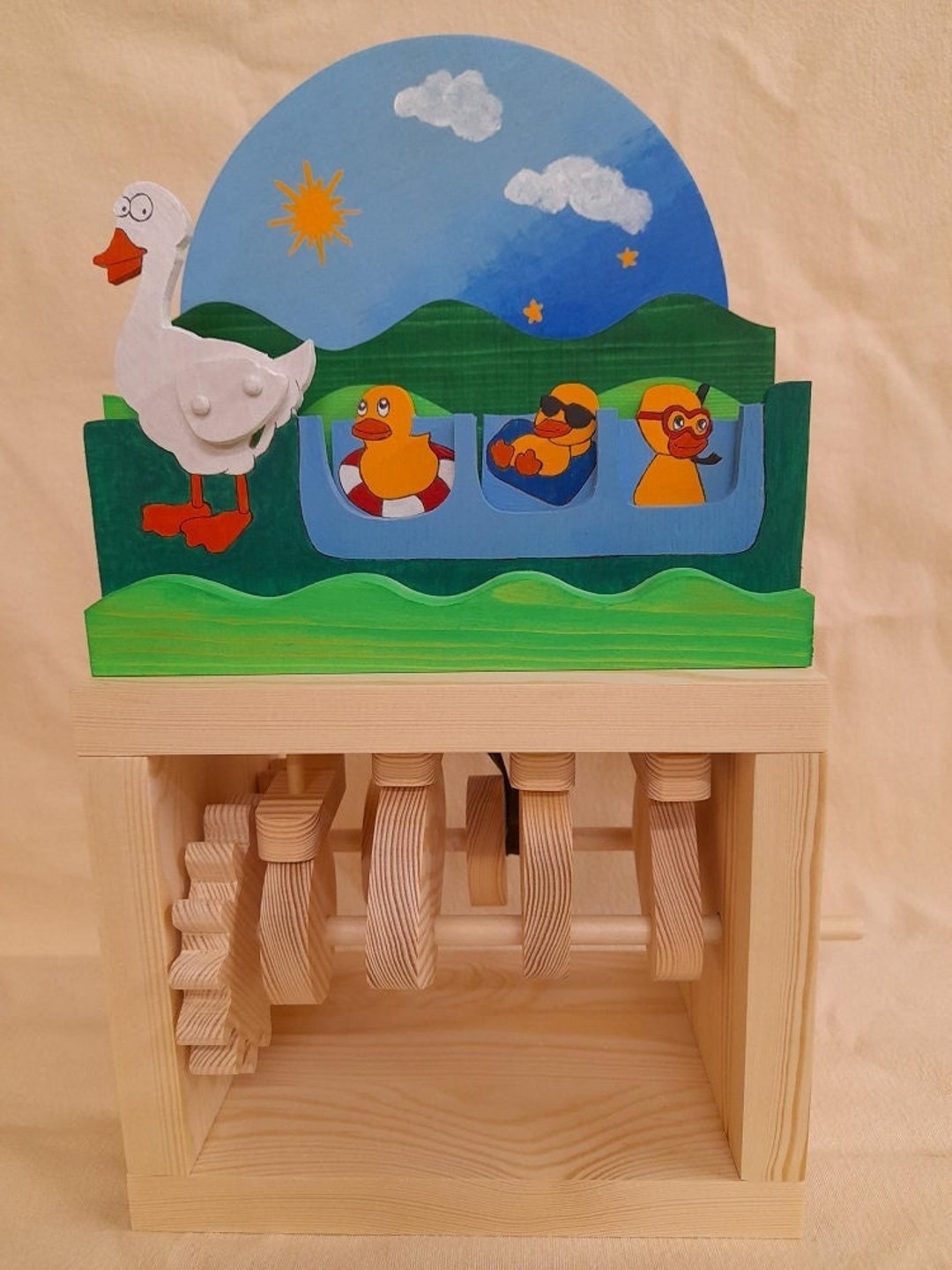 Automaton (mechanical Toy) "the Surprised Duck" - Etsy