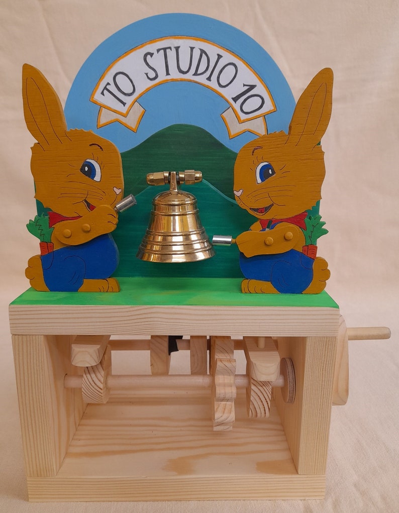 Automaton (mechanical Toy) "the Baby Rabbits Doorbell" - Etsy