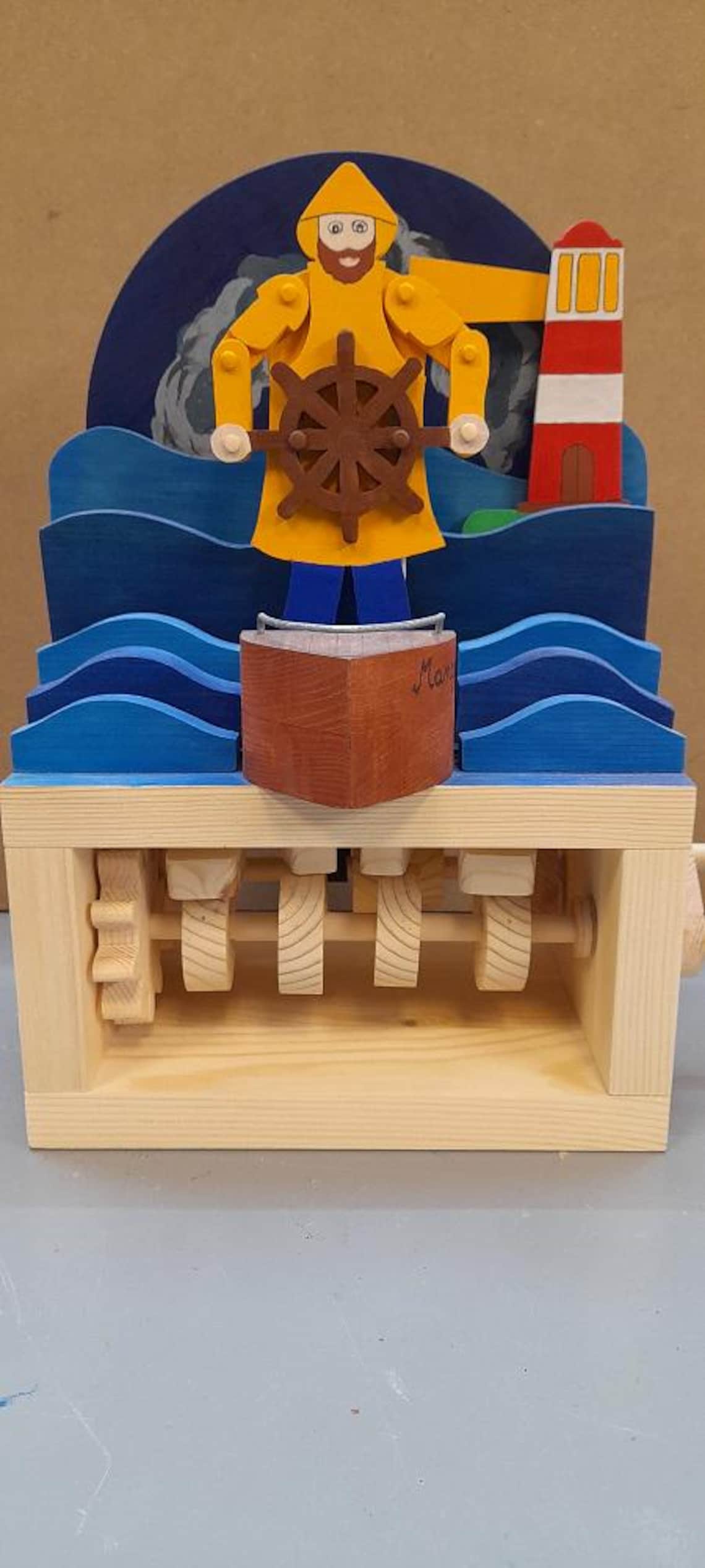Automaton (mechanical Toy) "the Intrepid Sailor" - Etsy