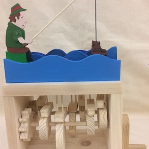 Automaton (mechanical Toy) "the Unlucky Fisherman" - Etsy