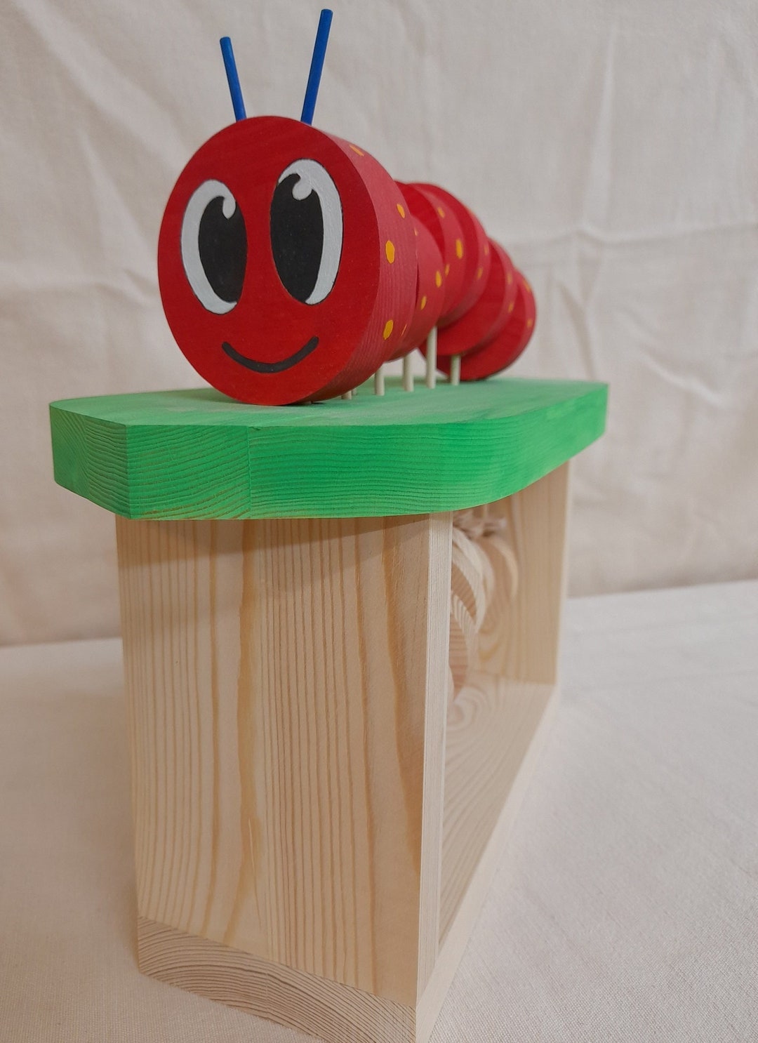 Automaton (mechanical Toy) "colin the Caterpillar" - Etsy