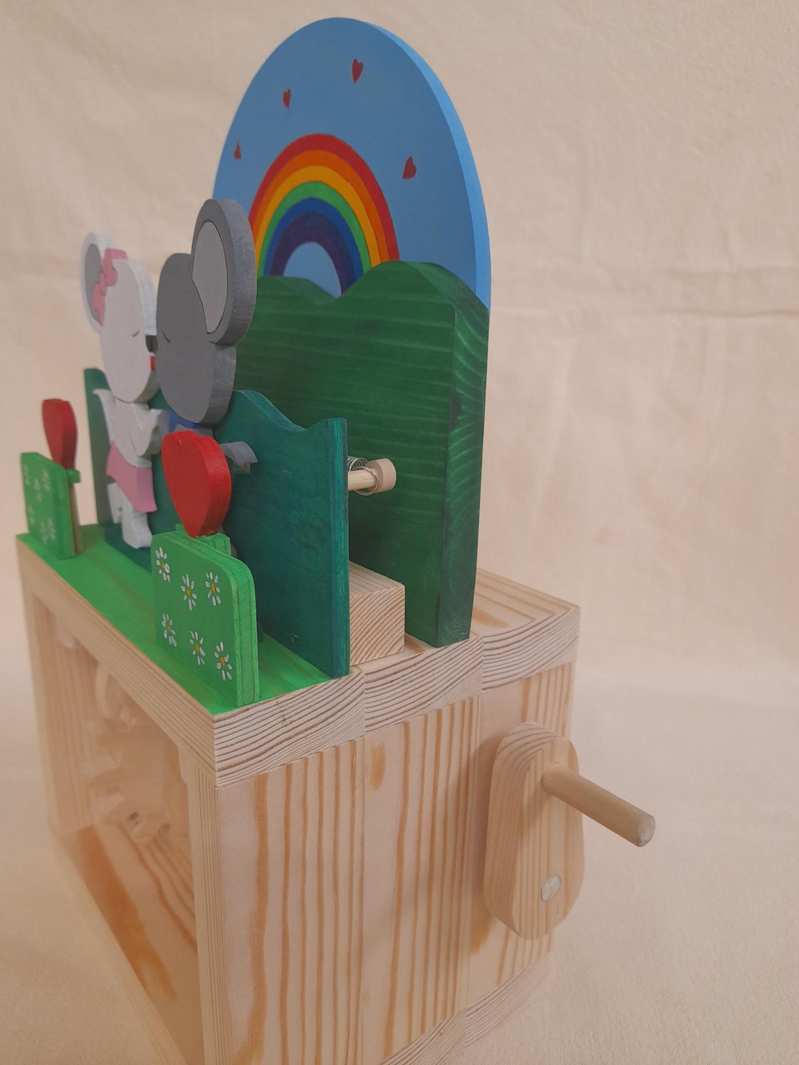 Automaton (mechanical Toy) "just Two Mice in Love" - Etsy