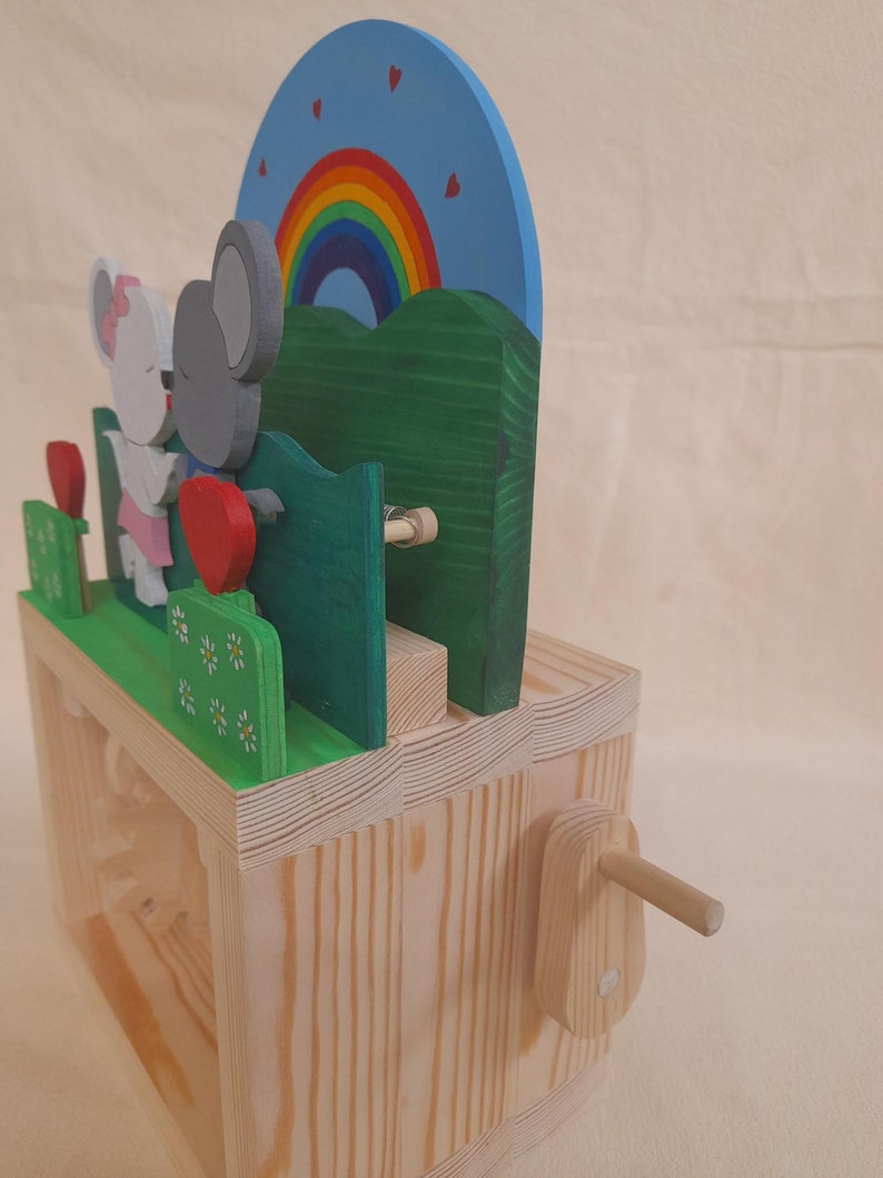 Automaton (mechanical Toy) "just Two Mice in Love" - Etsy