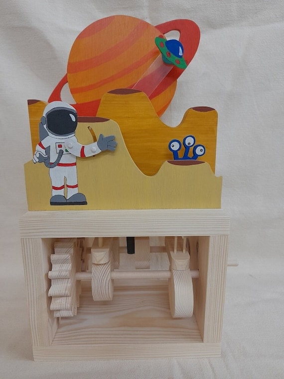 Automaton mechanical Toy the Friendly Alien - Etsy