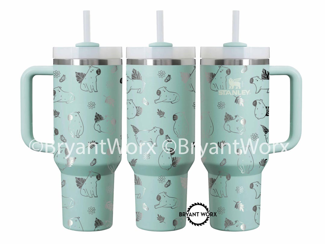 Cute Capybara Engraved STANLEY Custom Engraved Cute Animals Girlfriend ...