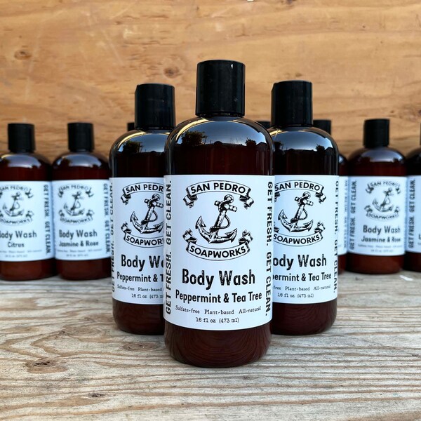 Peppermint and Tea Tree Body Wash - Etsy