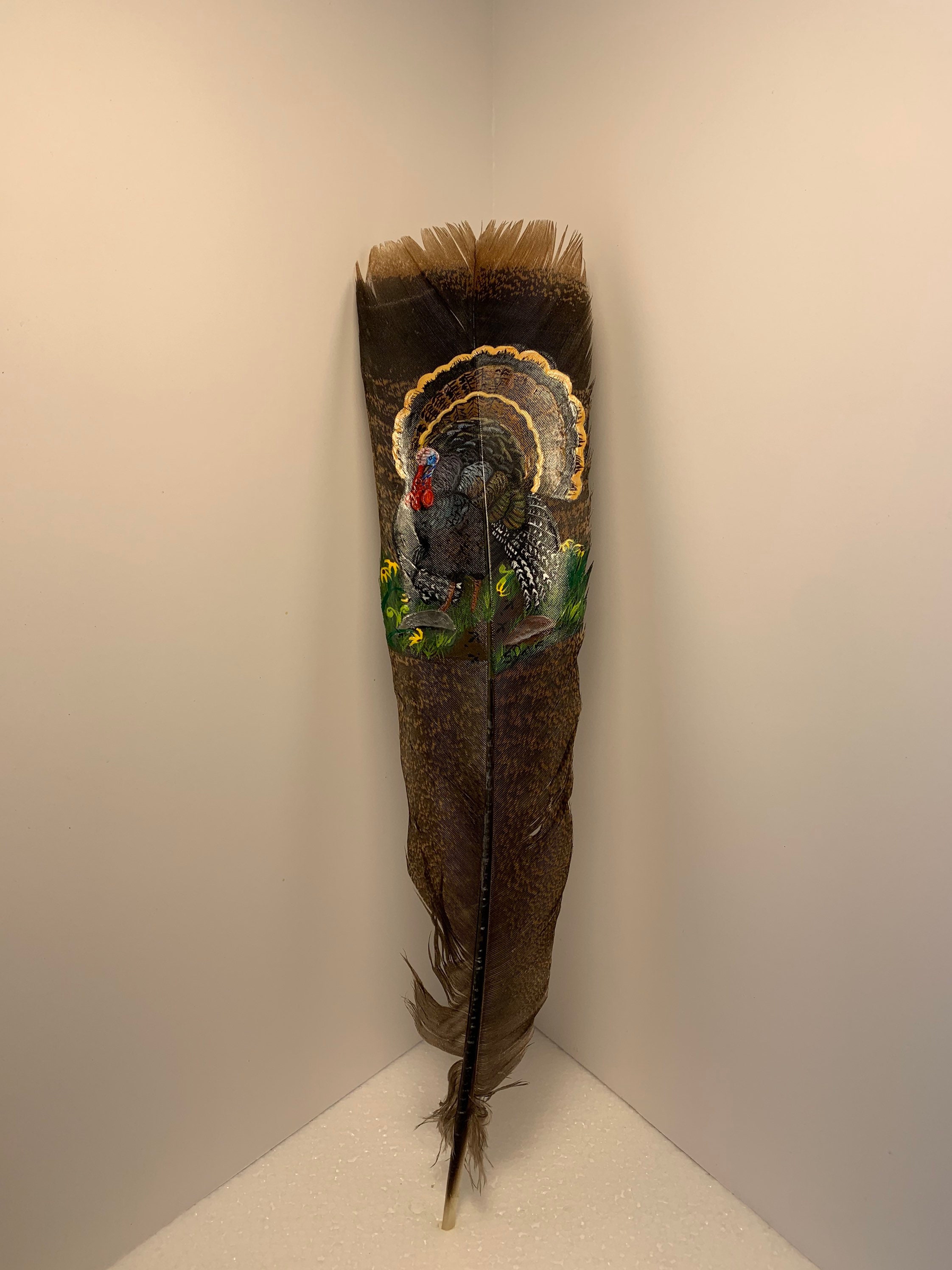 Hand Painted Turkey Feathers a Custom Made to Order Personalized Unique ...