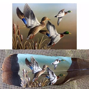 Hand Painted Turkey Feathers a Custom Made to Order Personalized Unique ...