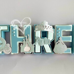 Princess 3D Letters, Princess Theme Party Decor, Sweets Table Decor ...