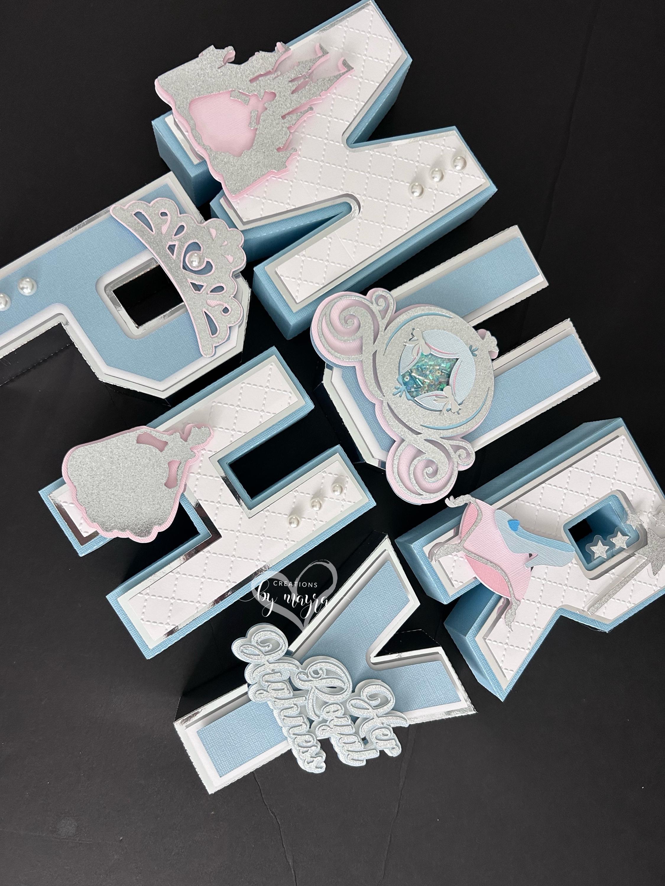 Princess 3D Letters, Princess Birthday, Princess Party Decor, Magical ...