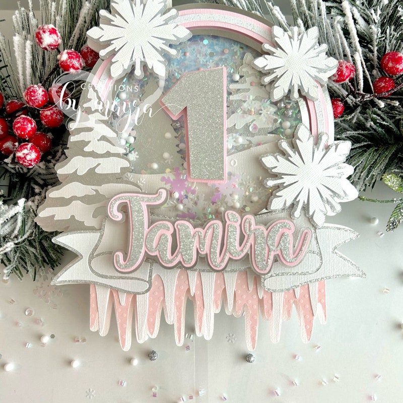 Winter Cake Topper - Etsy