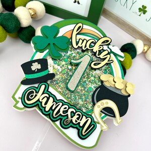 Lucky One Cake Topper, St Patricks Day Cake Topper, St Patricks ...