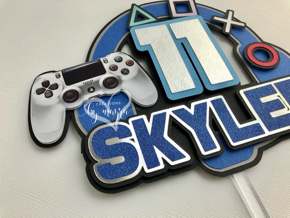 Baking & Cake Decoration Gamer Cake Topper PlayStation Controller with ...