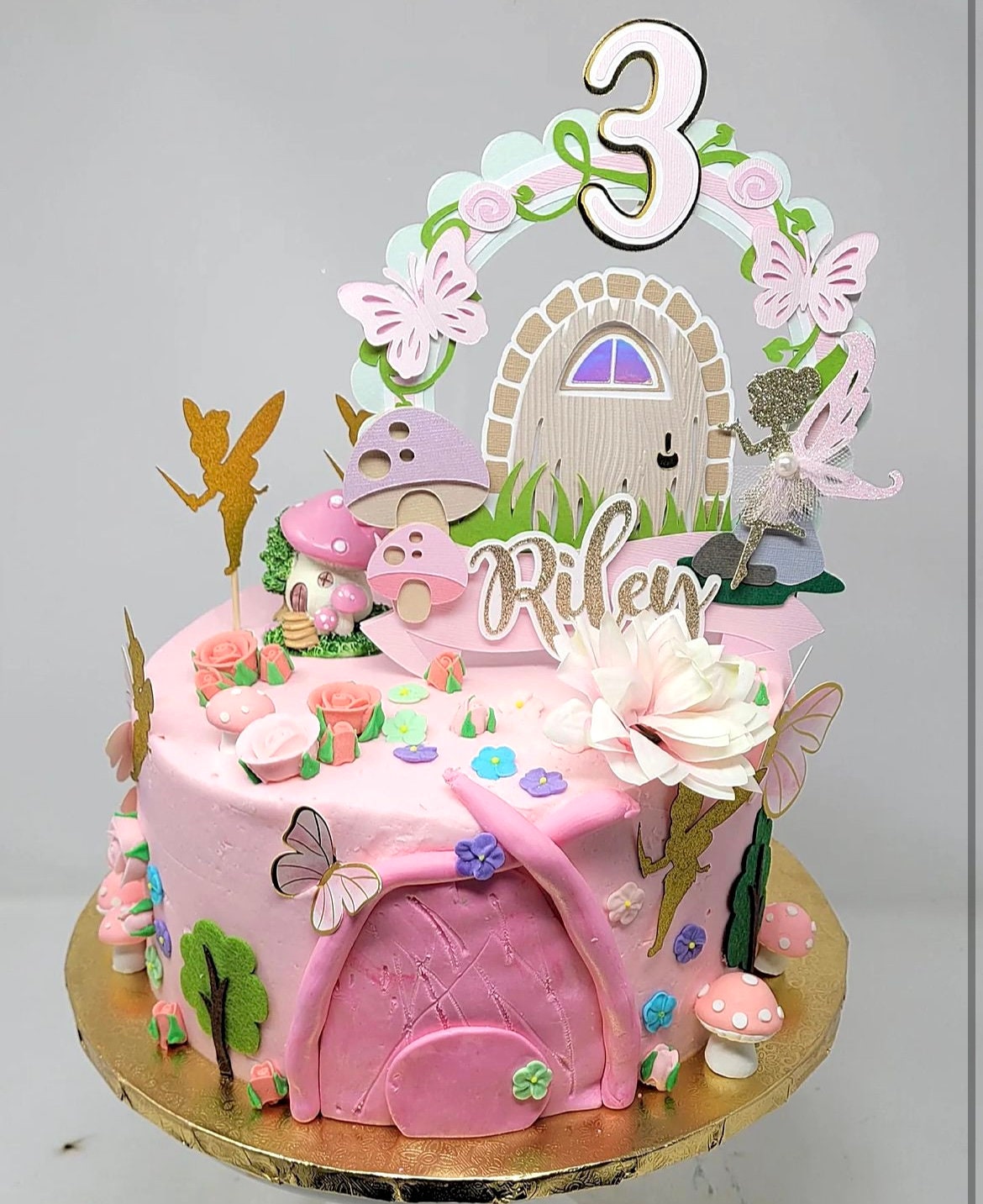 Enchanted Garden Theme Cake Topper Fairy Theme Birthday - Etsy