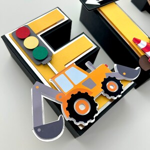 Construction Theme 3D Letters, Dump Truck Birthday, Excavator Party ...